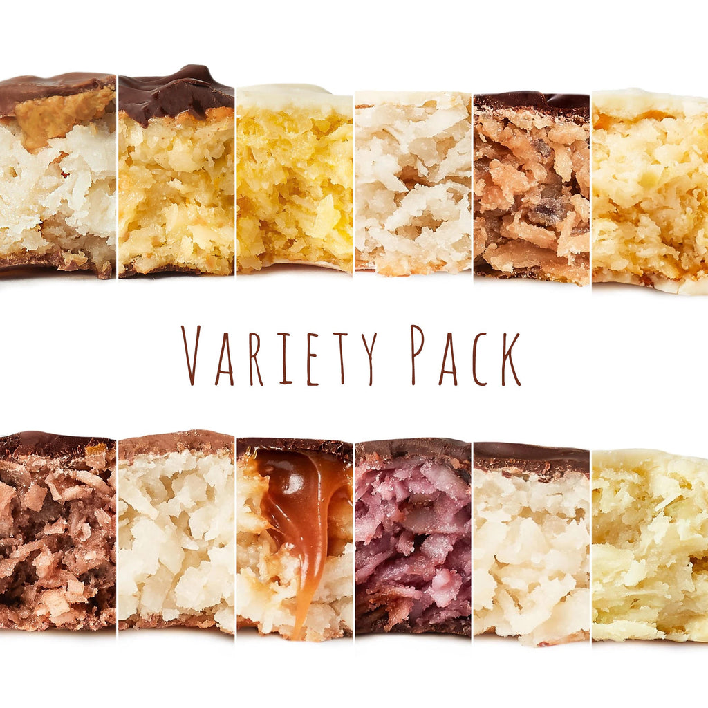 Variety Macc Pack | 12 Flavors of Coconut + Chocolate + LOVE that will fuel your joy! – The MACCS